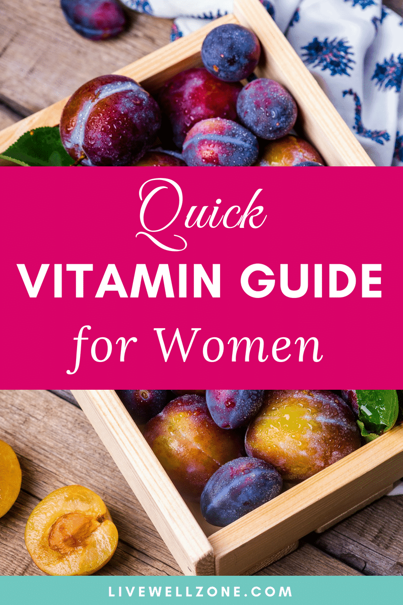 A Quick Vitamin Guide For Women – Live Well Zone